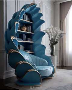innovative Bookshelf for a Luxurious and Aesthetically Pleasing Future