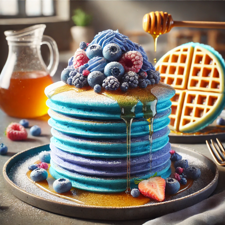 How to make butterfly pea Blue Pancakes & Waffles